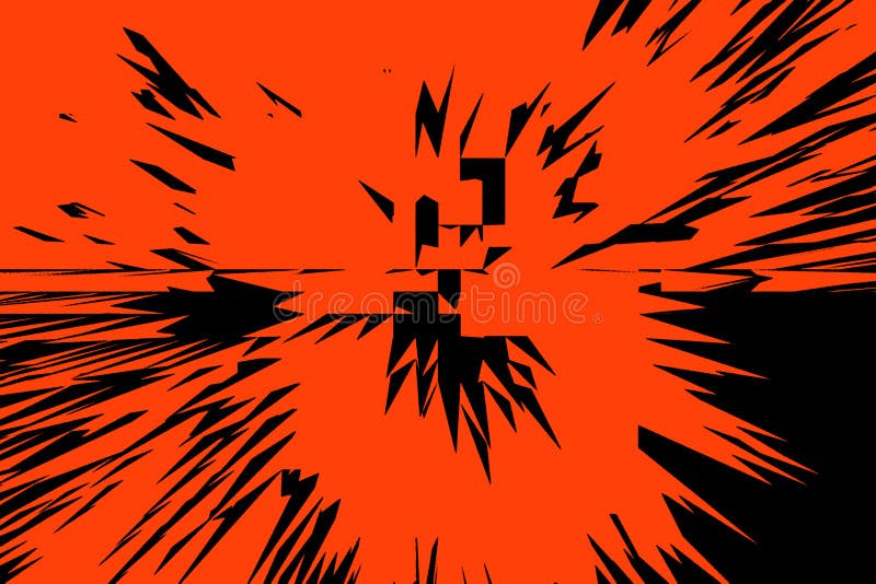 Red Nano Particles in Space Abstract Design Stock Illustration ...