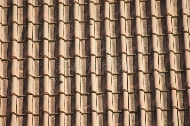 Terracotta Roof Tile Pattern Stock Image - Image of terracotta ...