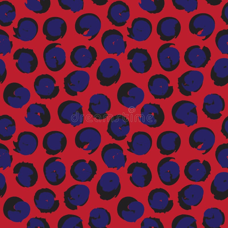 Red Navy Brush Strokes Seamless Pattern Background Stock Vector ...