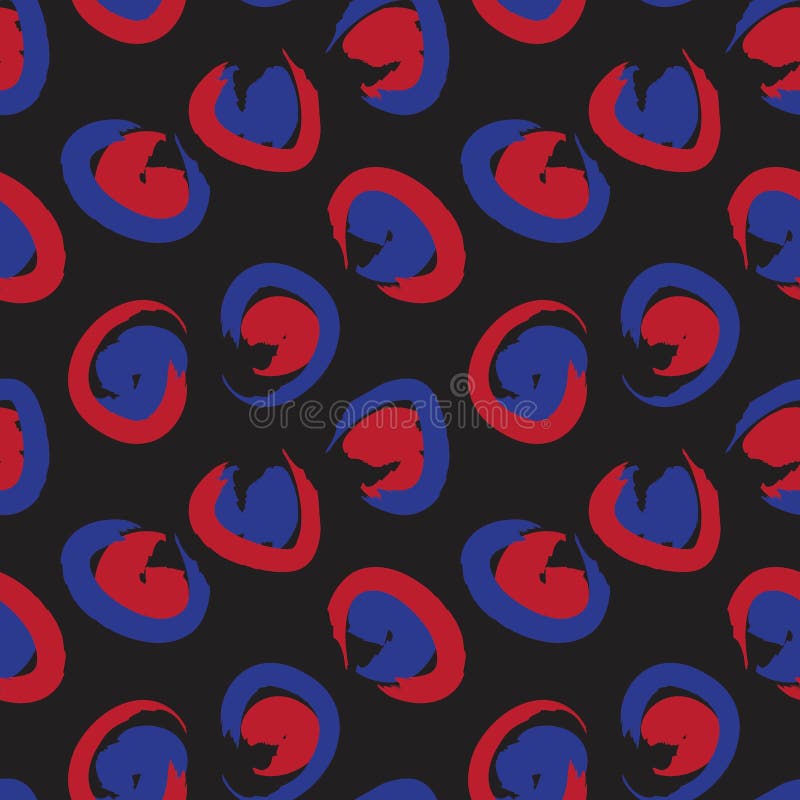 Red Navy Brush Strokes Seamless Pattern Background Stock Vector ...
