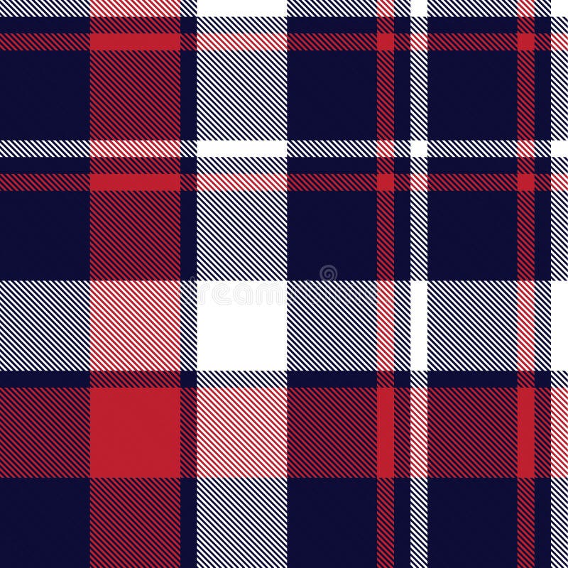 Red and Navy Plaid Tartan Seamless Pattern Stock Vector - Illustration ...