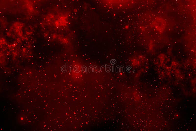 Red Nebula Background with Cosmic Dust and Stars Stock Image - Image of ...