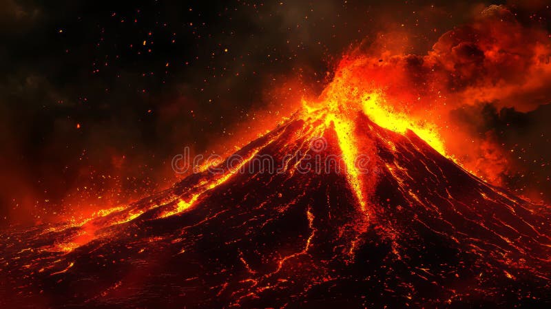 A Red Nebula Erupts with Radiant Cosmic Power in the Depths of Space ...