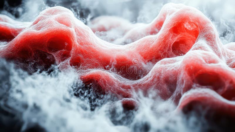 Red Nebula: Smoke & Web Texture Stock Illustration - Illustration of ...