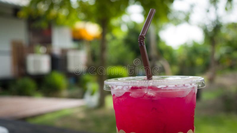 .Red Nectar on a Wooden Table Stock Photo - Image of color, cooking ...