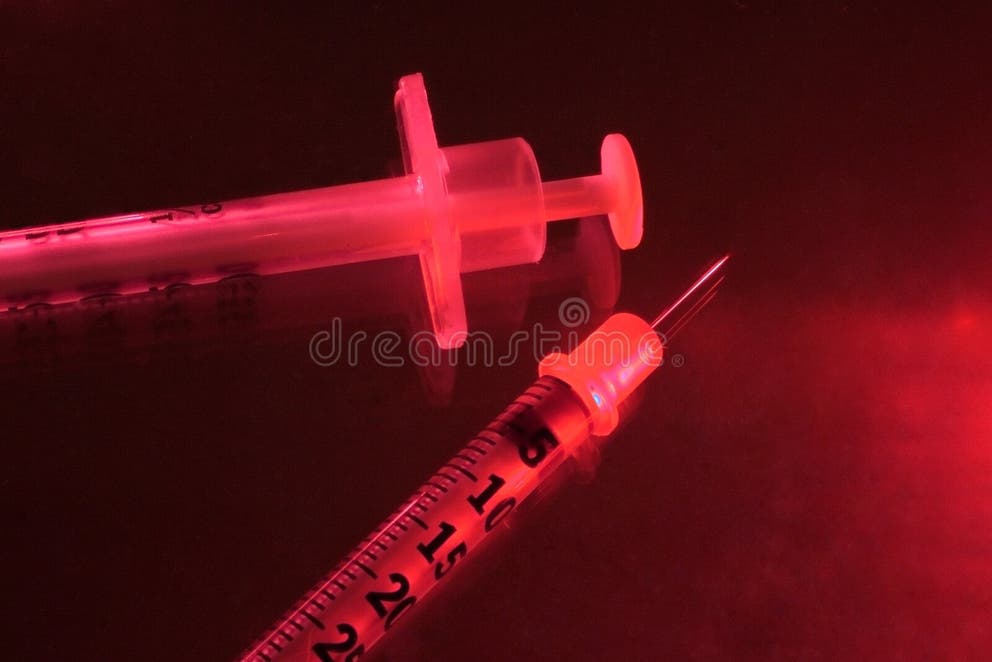 Red needles stock image. Image of inject, hazard, diabetes - 3056493