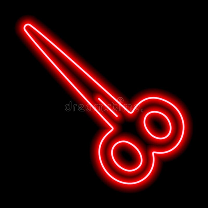 Neon Scissors Stock Illustrations – 846 Neon Scissors Stock ...