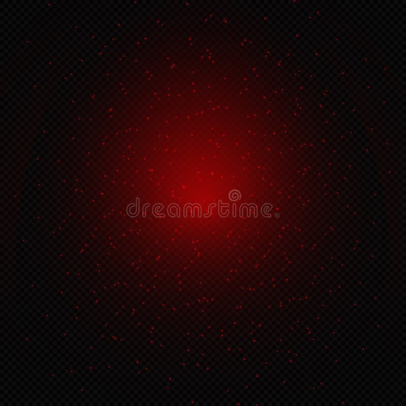 Red Neon Flash, Explosion of Light with Glitter and Dust on a ...