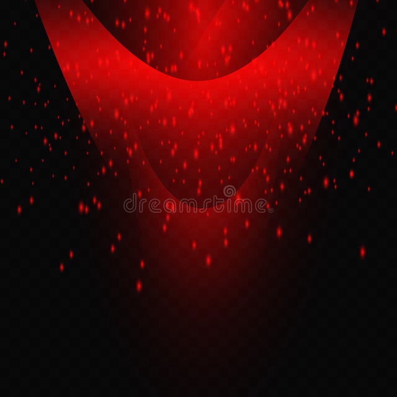 Red Neon Flash, Explosion of Light with Glitter and Dust on a ...
