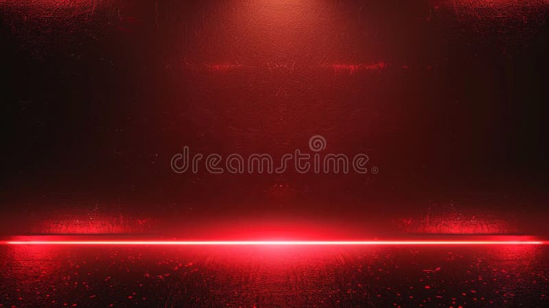 Red Neon Light Background with Reflective Surface, Generative AI Stock ...