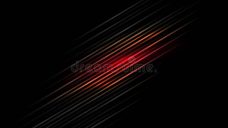 Red Neon Light Line on Black Background Stock Vector - Illustration of ...