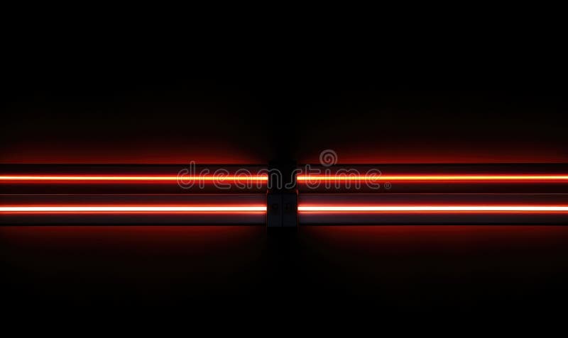 Red Neon Lines on a Black Background Stock Illustration - Illustration ...