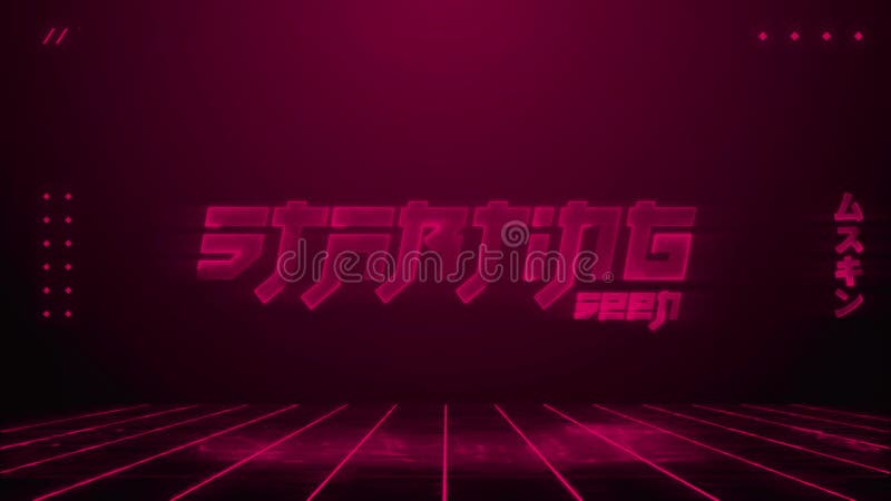 Red Neon Starting Soon Stream Overlay. Red Lights Stock Footage - Video ...