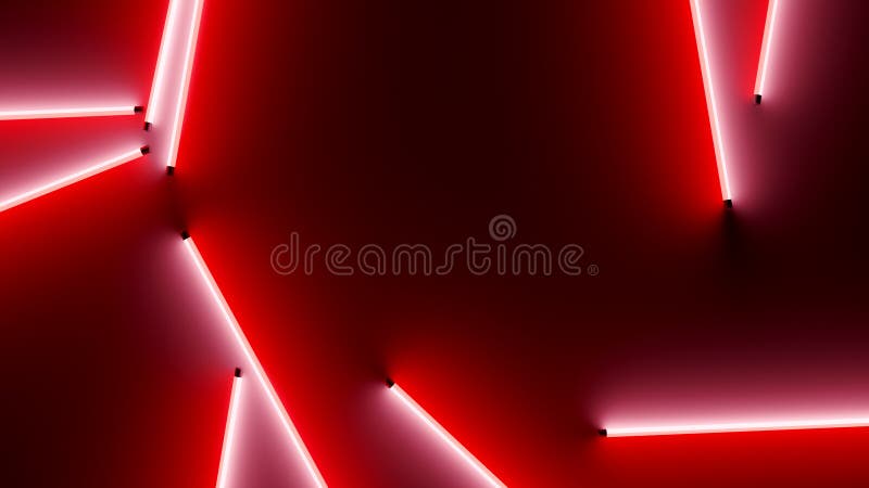 Red neon tubes background stock illustration. Illustration of glowing ...