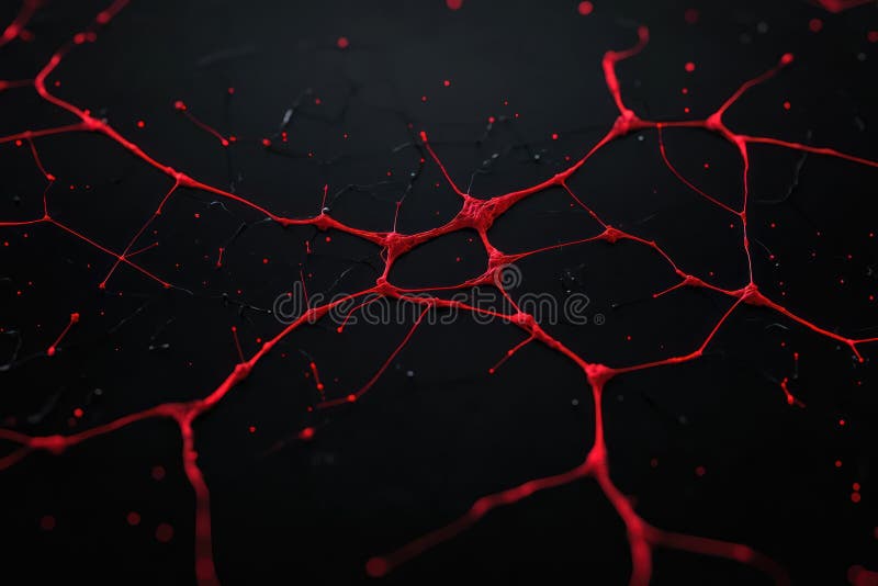 Red Net Grid Texture on Black Background: Abstract Illustration for Web ...