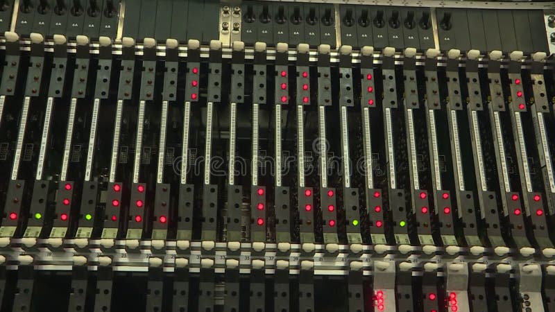 Red Network Connection Indicators. Server Room with Rack Servers Stock ...