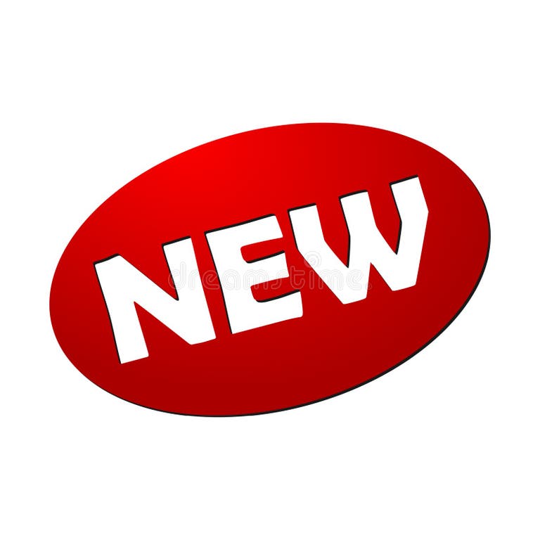 Red New Button icon stock illustration. Illustration of graphic - 88000895