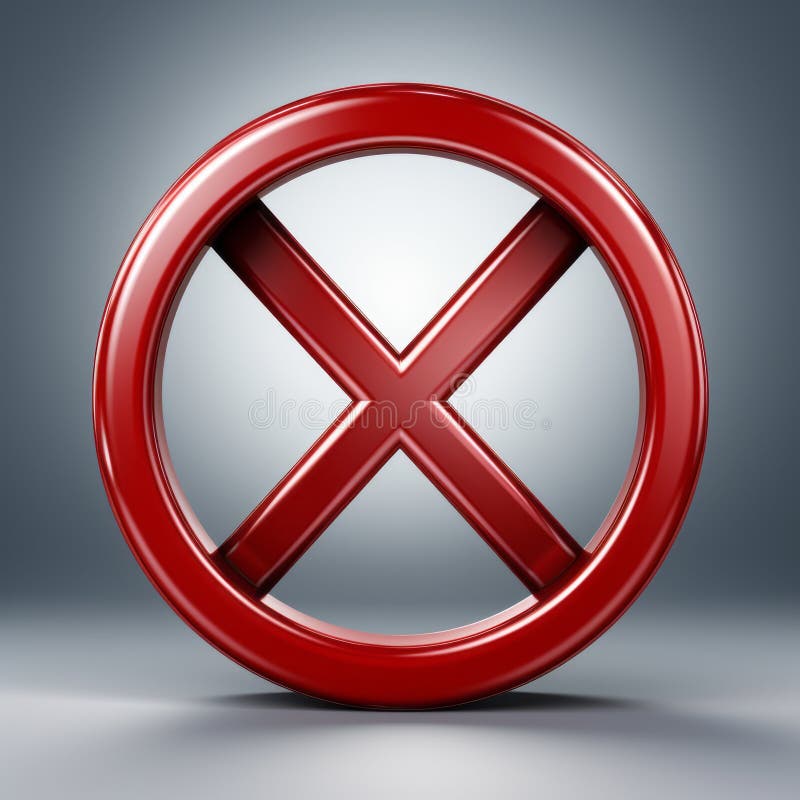 A Red No Entry Sign on a Gray Background Stock Illustration ...