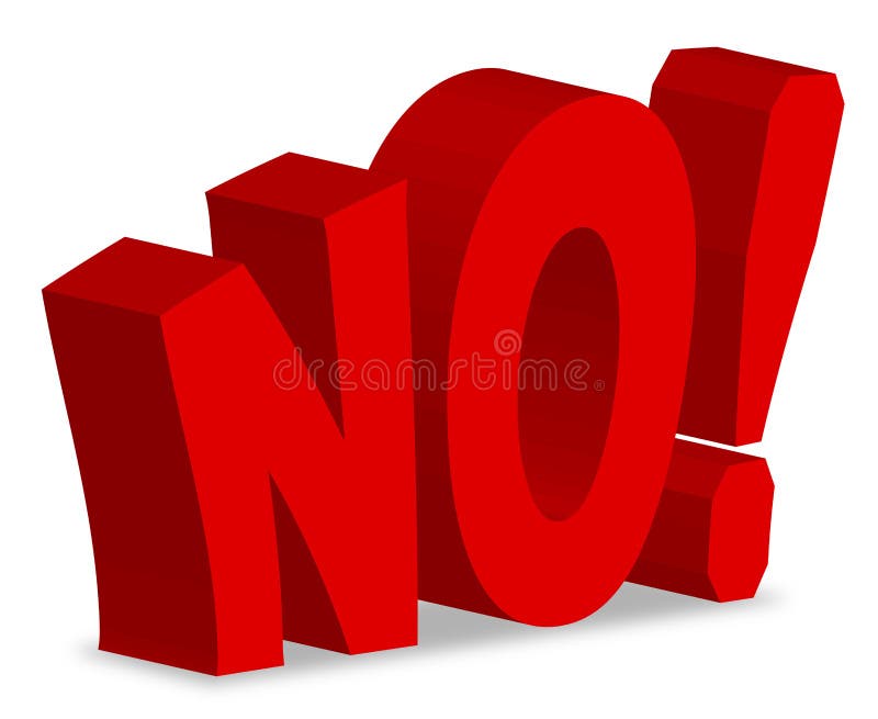 Red no sign stock vector. Illustration of negative, element - 42693442