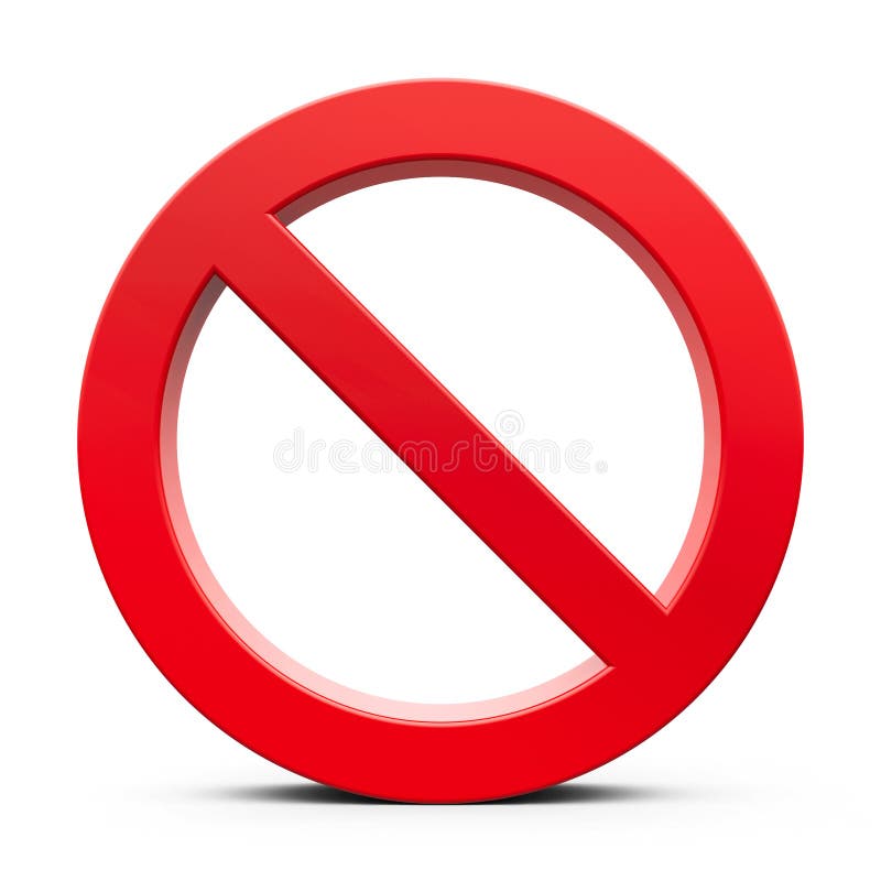 Red No sign stock illustration. Illustration of parking - 68318977