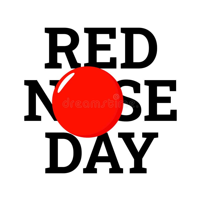 Red Nose Day Illustration. Vector. Flat Design. Banner for Red Nose Day ...