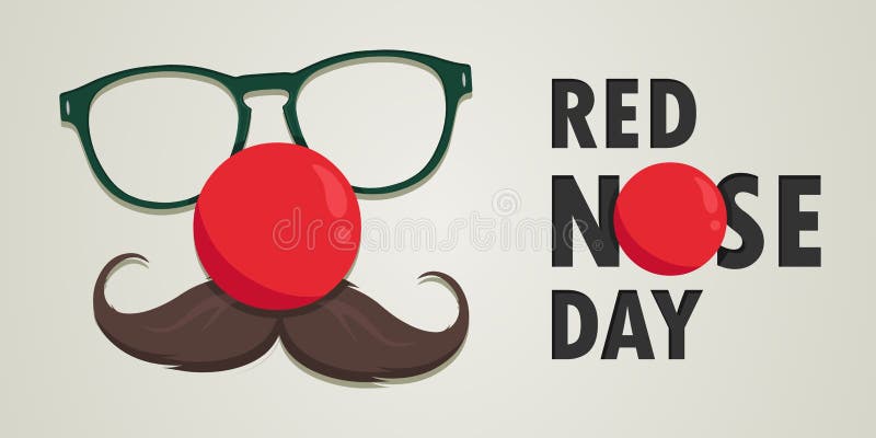 Red Nose Day Vector Card. Vector Illustration. Stock Vector ...