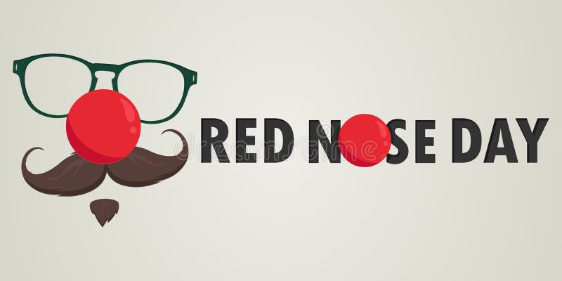 Red Nose Day Vector Card. Vector Illustration. Stock Illustration ...