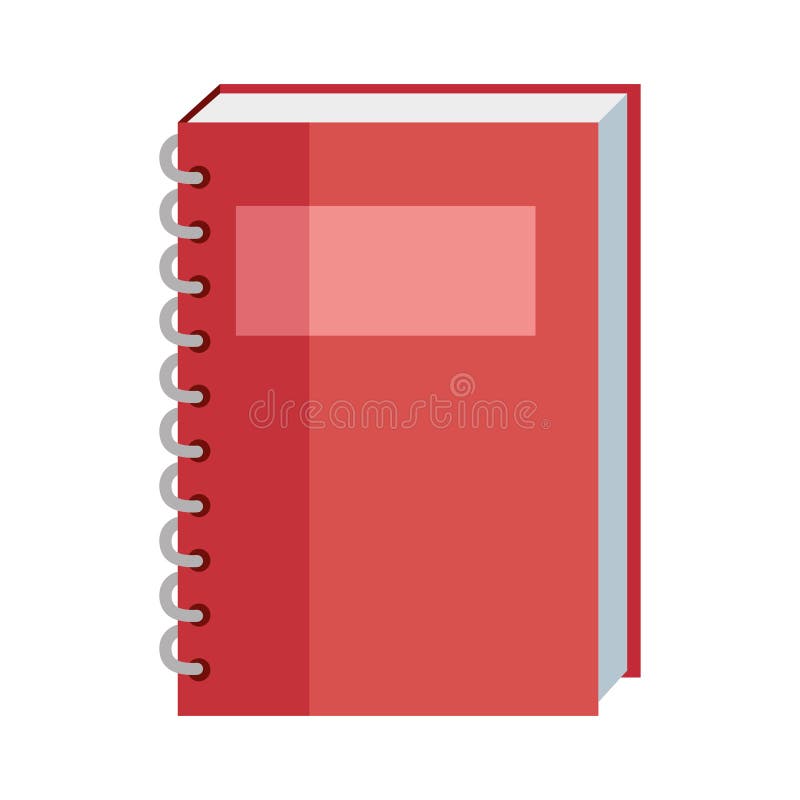 Red note book library stock vector. Illustration of design - 283930946
