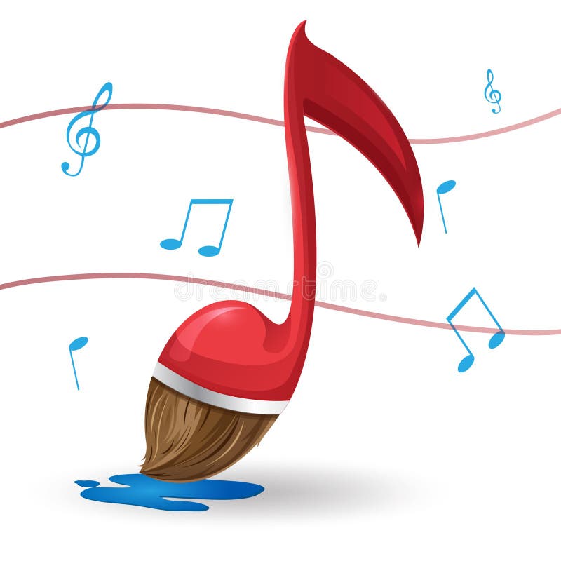 Music and Art Brush and Piano Stock Vector - Illustration of piano ...