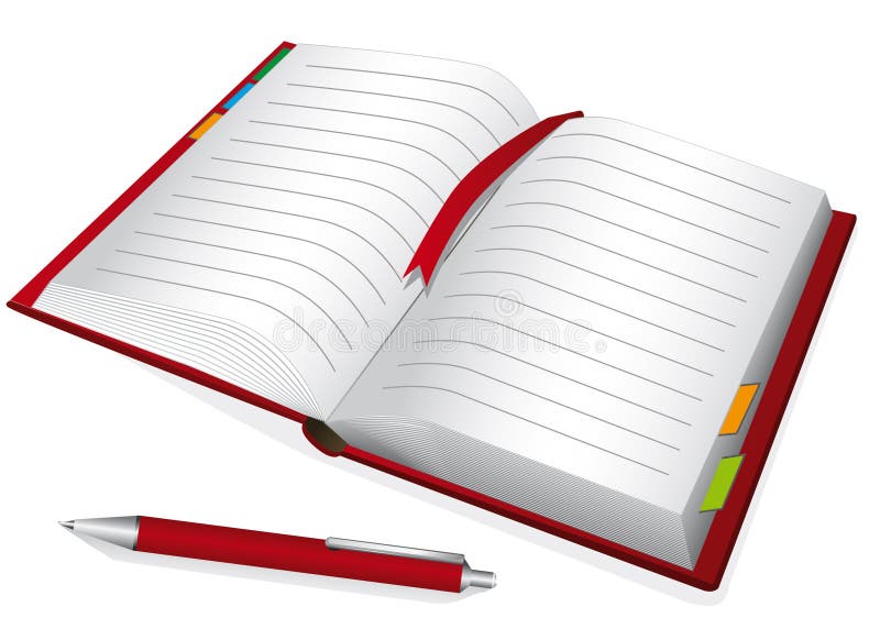 Blank notebook stock vector. Illustration of binder, cover - 8116369