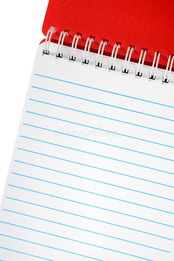 Notebook with lined paper stock image. Image of page, notebook - 2477845