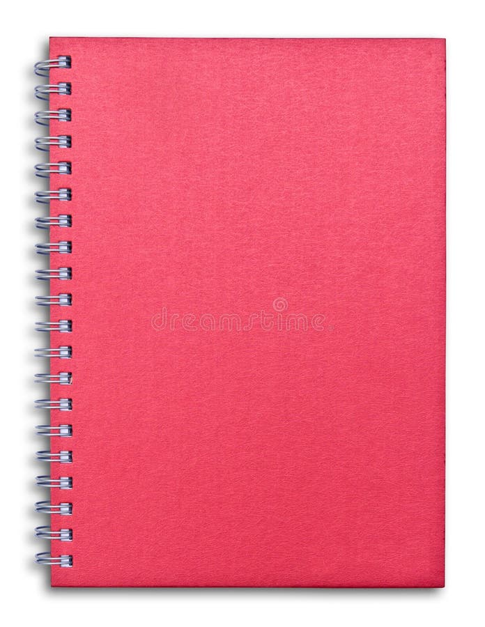 Red notebook isolated stock photo. Image of close, drawing - 17741538