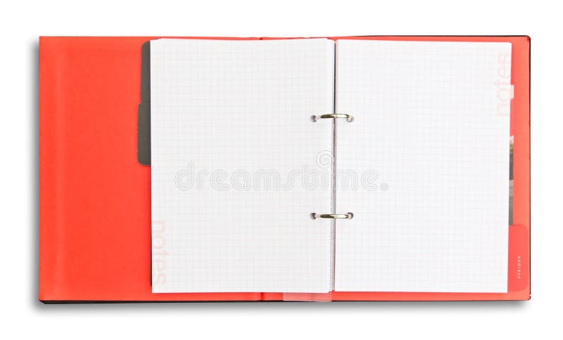 Red notebook isolated stock photo. Image of cover, modern - 28908808