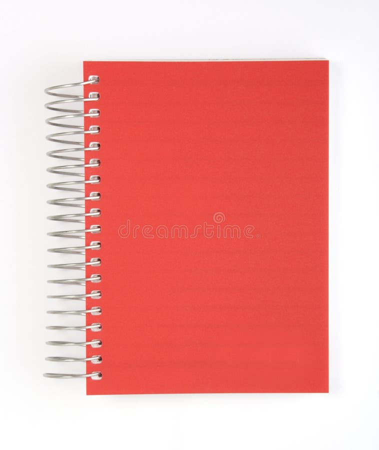 Pen on Red Notebook stock photo. Image of instruction, book - 857246