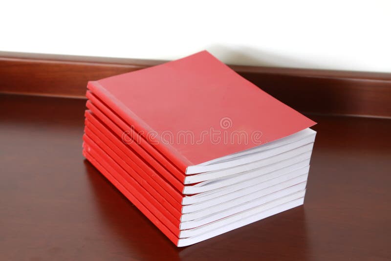Red notebook stock image. Image of still, notebooks - 216171123