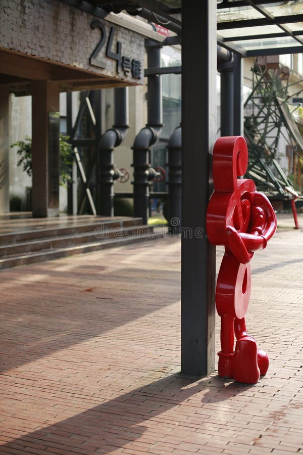 Red Notes are Sculpted As Creative Elements Editorial Image - Image of ...