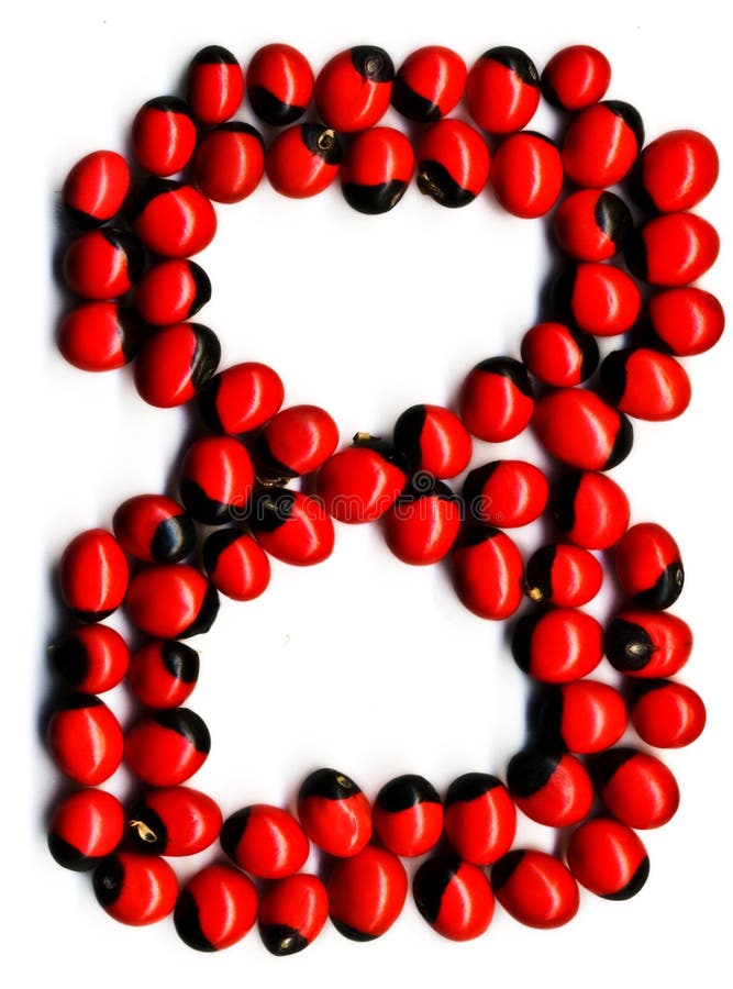 Red number eight stock photo. Image of isolated, number - 14108864