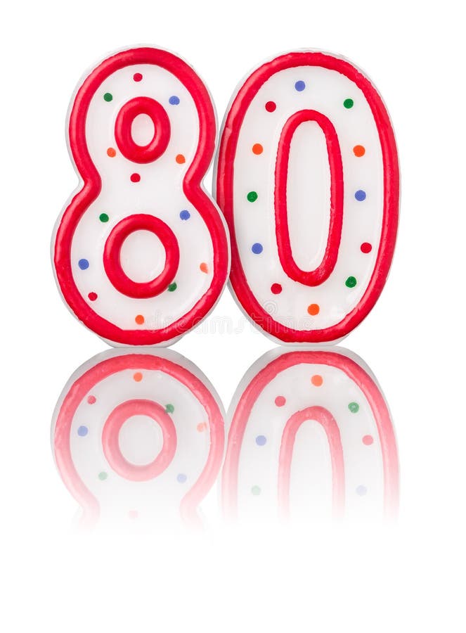 Red number 80 stock illustration. Illustration of festive - 38827475