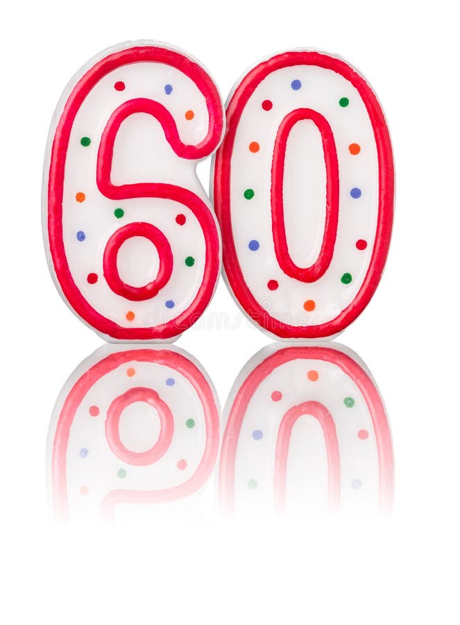 Red number 60 stock illustration. Illustration of anniversary - 38827512