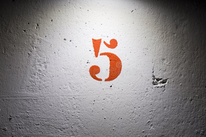 Red Number on White Background Stock Image - Image of perspective ...