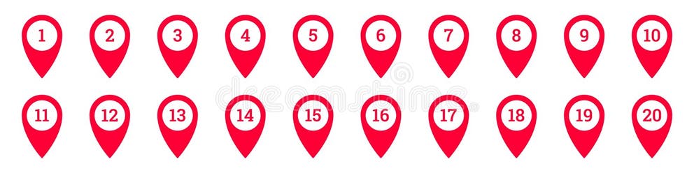 Numbered Map Stock Illustrations – 354 Numbered Map Stock Illustrations ...