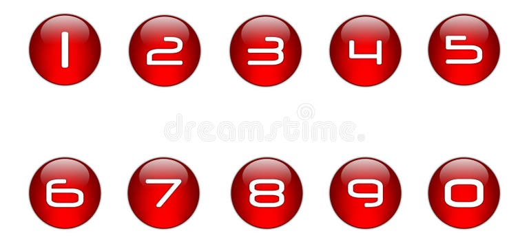 Shiny Red Numbers Stock Illustrations – 5,712 Shiny Red Numbers Stock ...