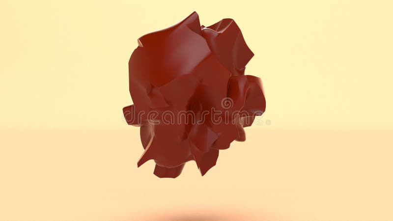 Red Object 3d Style Mockup Business Presentation 3d Stock Illustration ...