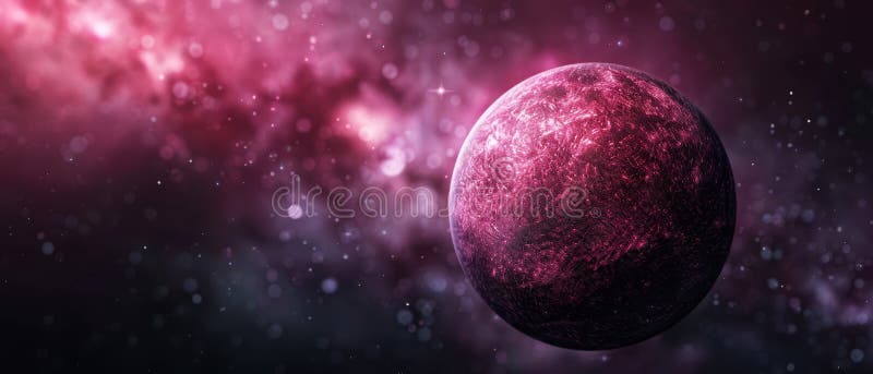 A Red Object in Sharp Focus Against a Backdrop of Starry Darkness, with ...