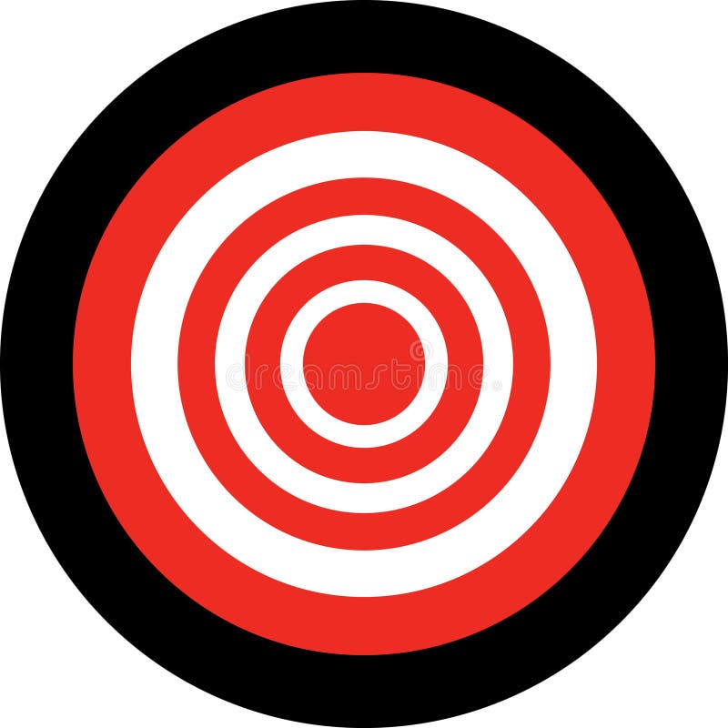 Red Objective Business Target Icon Stock Vector - Illustration of goal ...