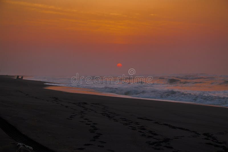 Red ocean stock image. Image of dawn, redandblack, waves - 121039933
