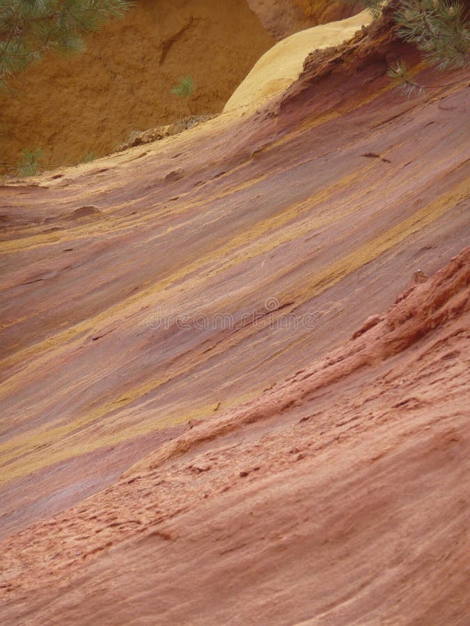 Red Ochre Rock and Sand Patterns Stock Photo - Image of colours, desert ...