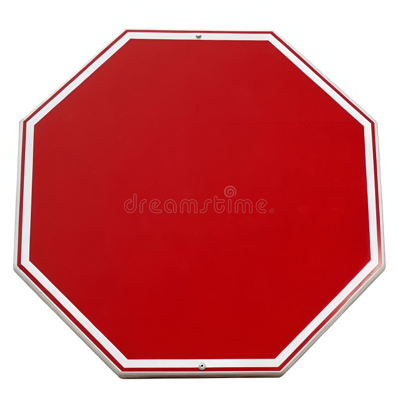 Red Octagonal Sign stock illustration. Illustration of stop - 356422003