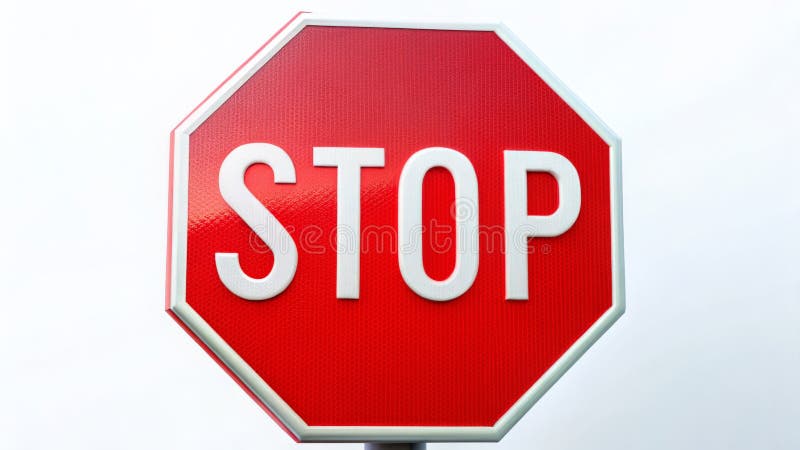 Red Octagonal Stop Sign Graphic HighQuality Isolated Image for Traffic ...