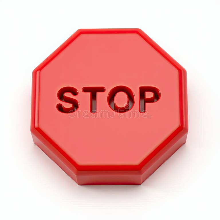 A Red, Octagonal Stop Sign with the Word STOP Embossed in Bold Letters ...